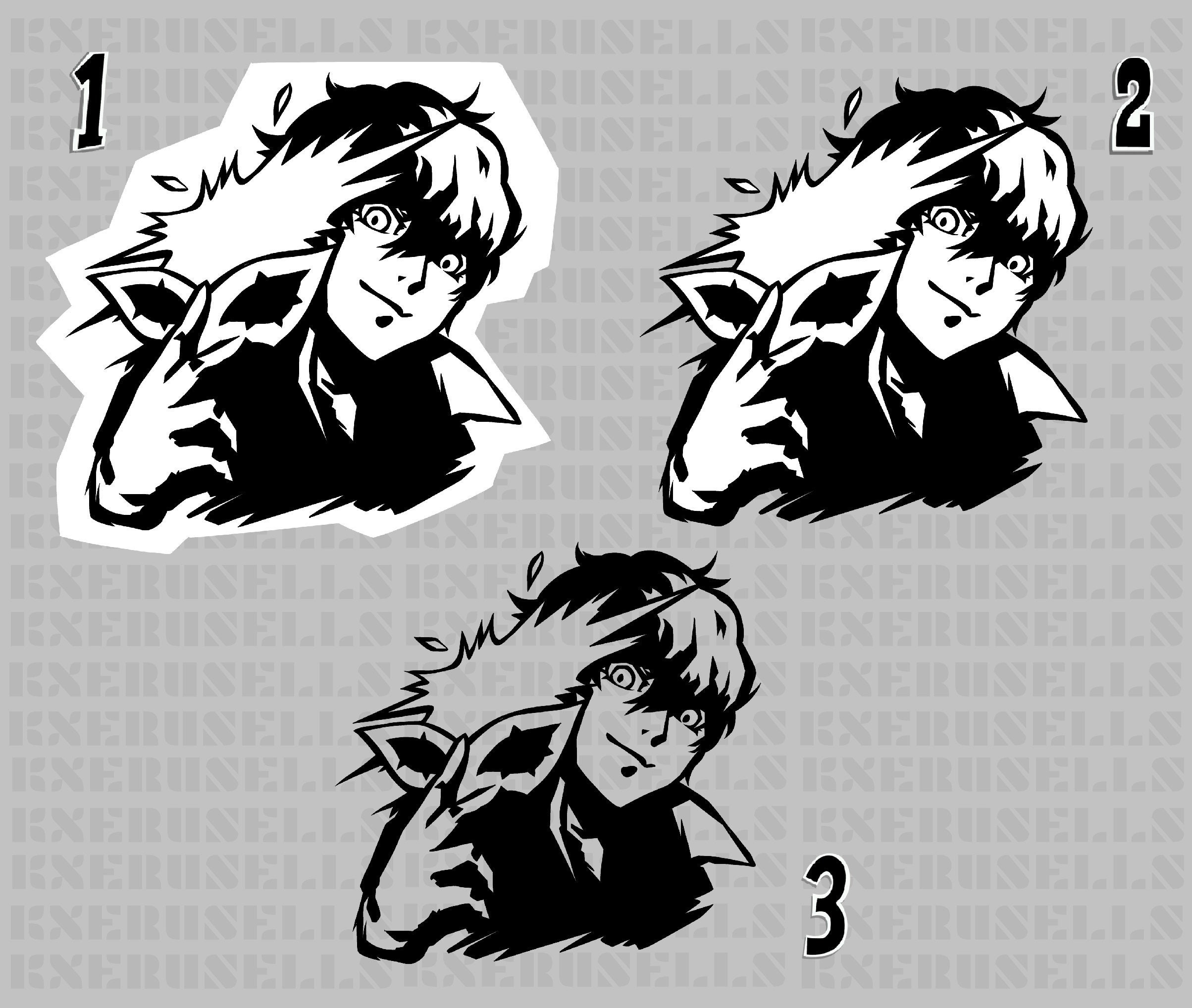 Protagonist Sticker Vinyl Decal JDM Anime Manga Video Game - Etsy