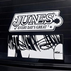 Anime Eyes Vinyl Decal | Manga Panel Box Slap Sticker JDM Itasha ...