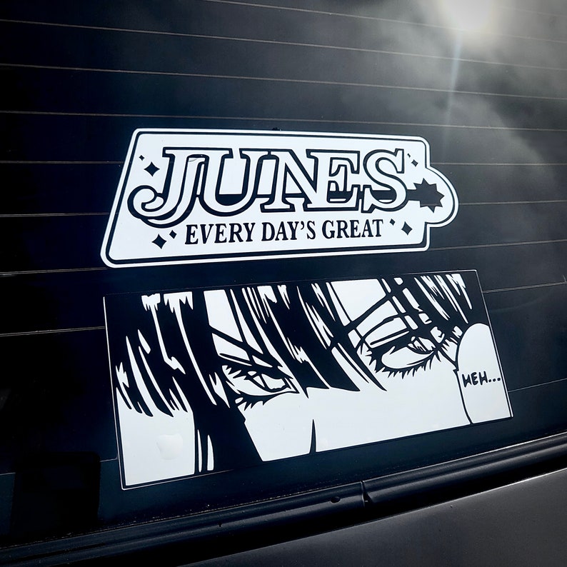 Anime Eyes Vinyl Decal | Manga Panel Box Slap Sticker JDM Itasha ...