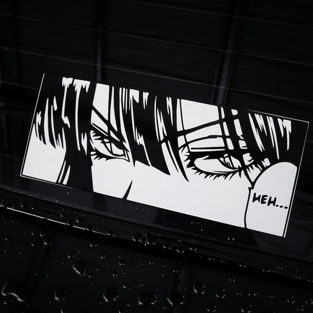 Anime Eyes Vinyl Decal | Manga Panel Box Slap Sticker JDM Itasha ...