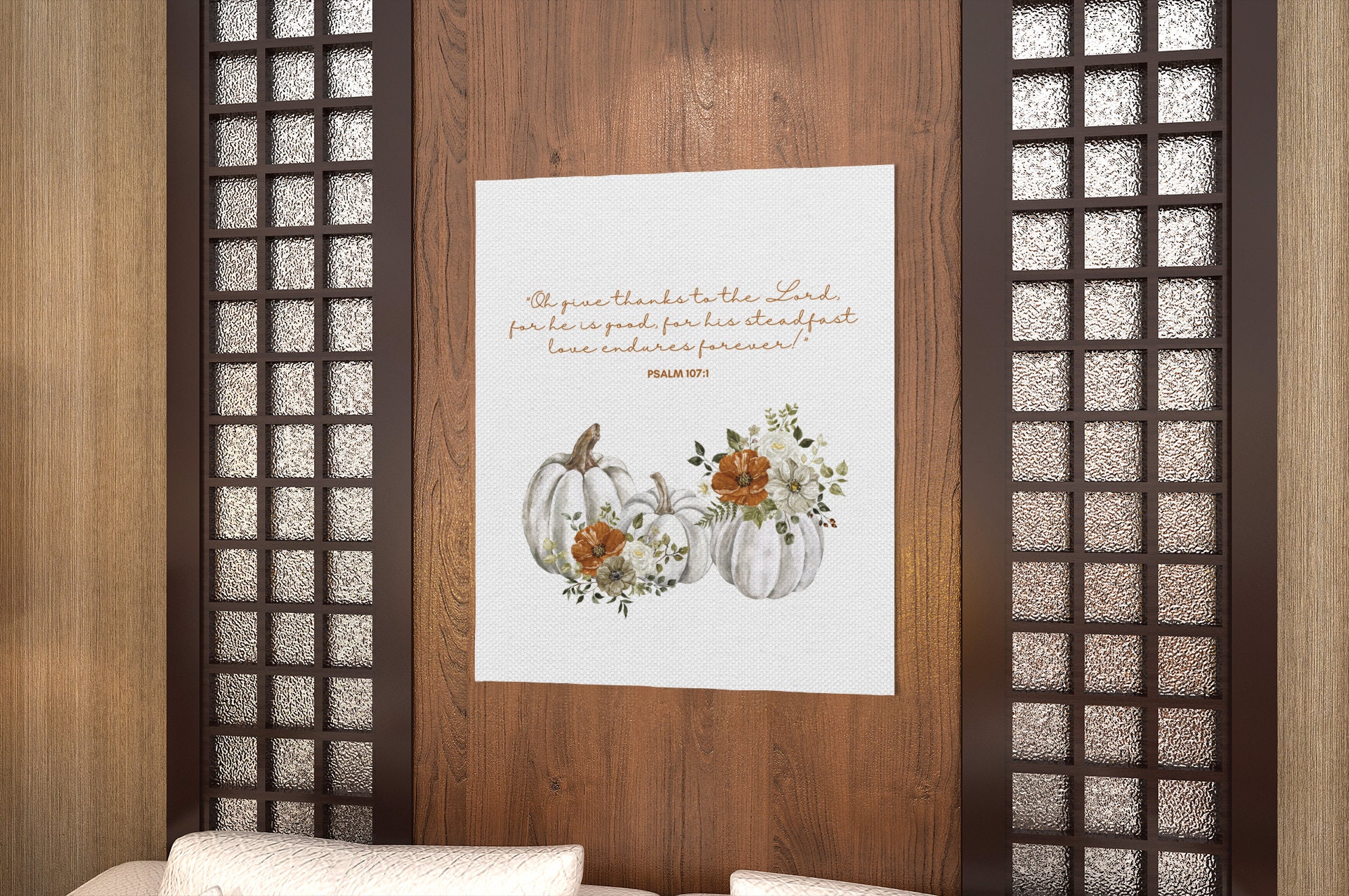 Give Thanks to the Lord | Inspirational Bible Verse | Fall Design | PNG ...