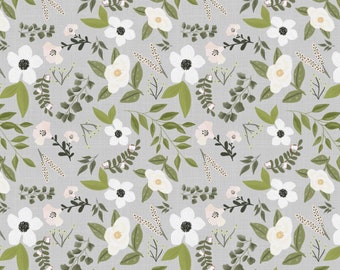 Watercolour Pastel Floral Fabric Design, Flower Seamless Pattern Tile ...