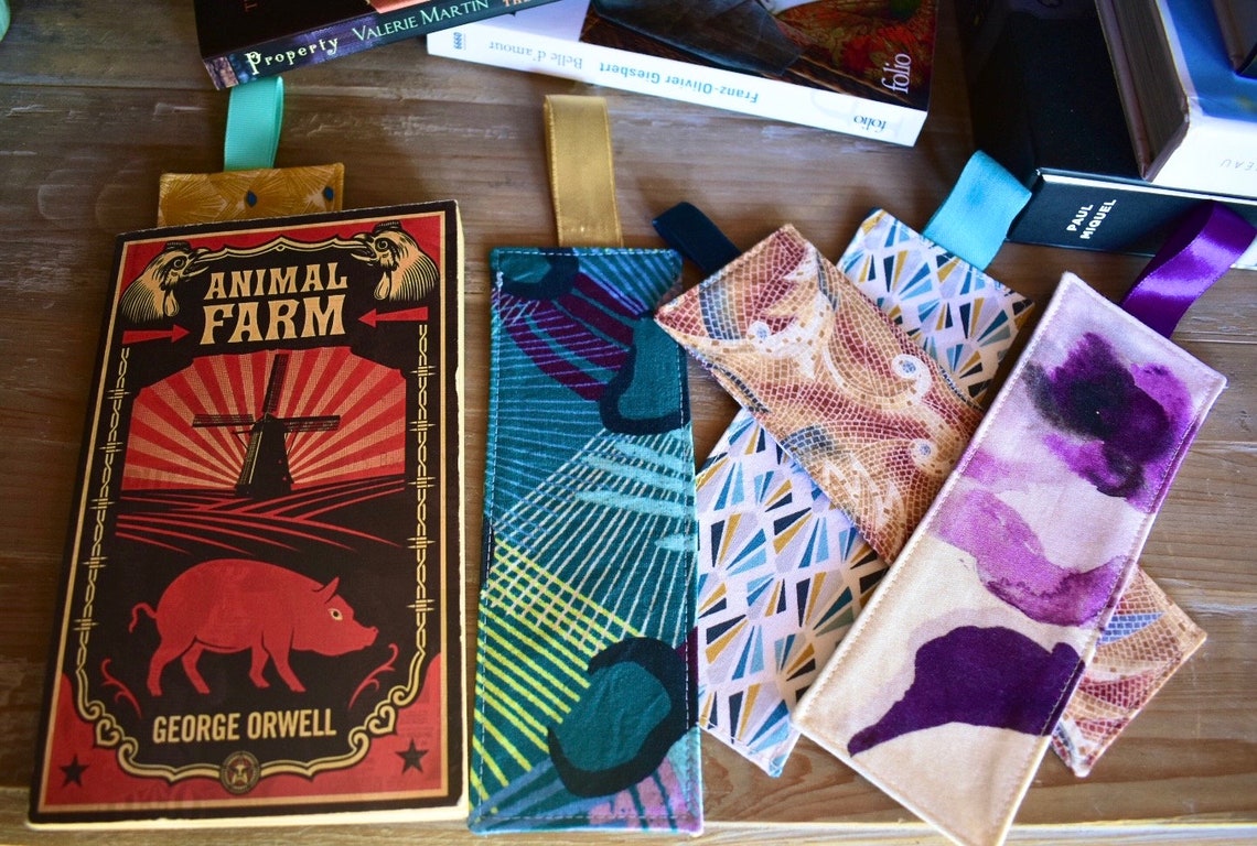 Handmade Fabric Bookmarks - Etsy