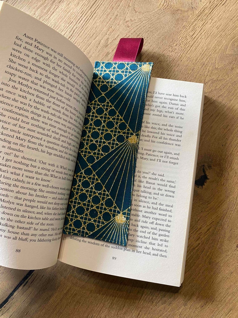 Handmade Fabric Bookmarks - Etsy