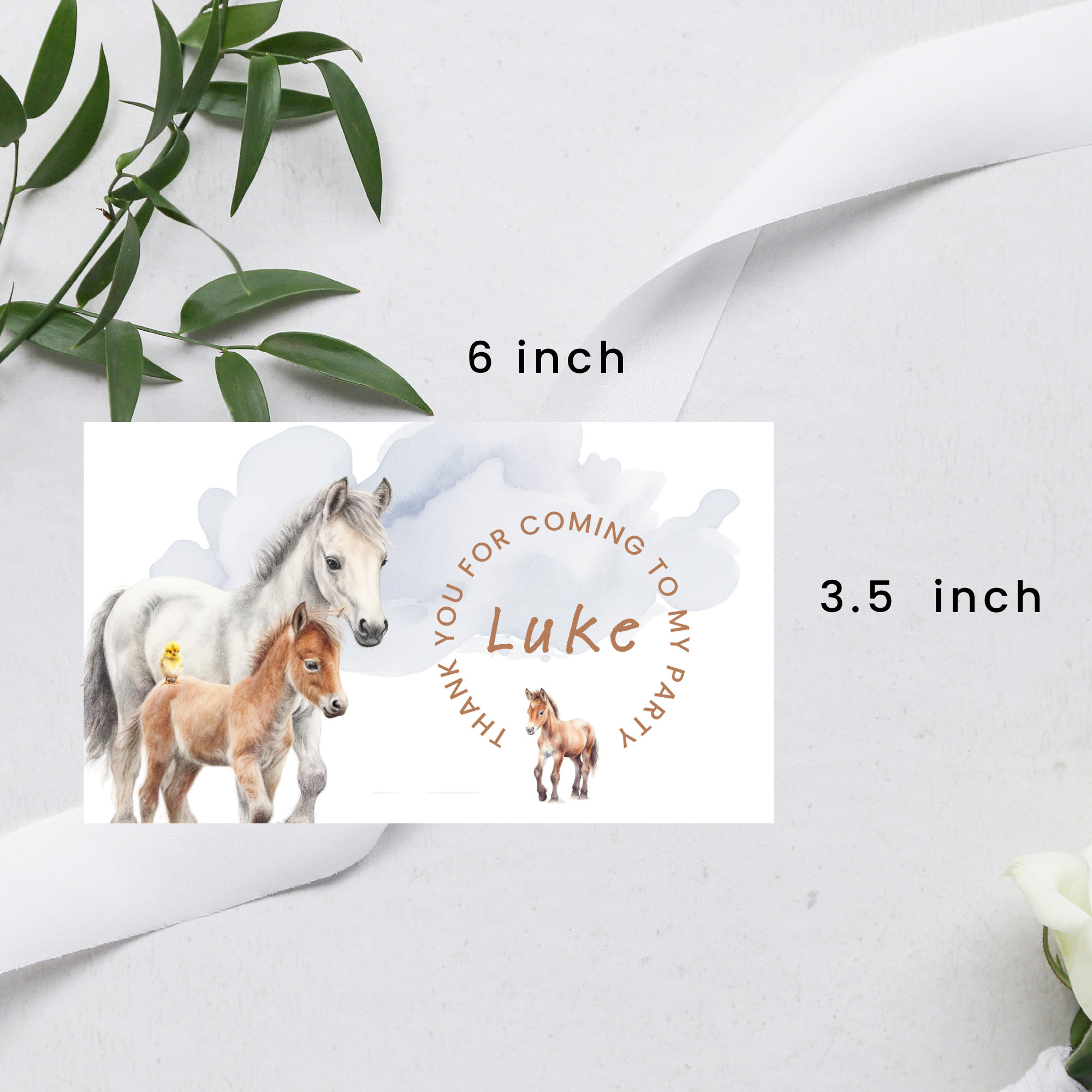 Horse Party Gable Box Label Printable, EDITABLE Horse and Pony Birthday ...