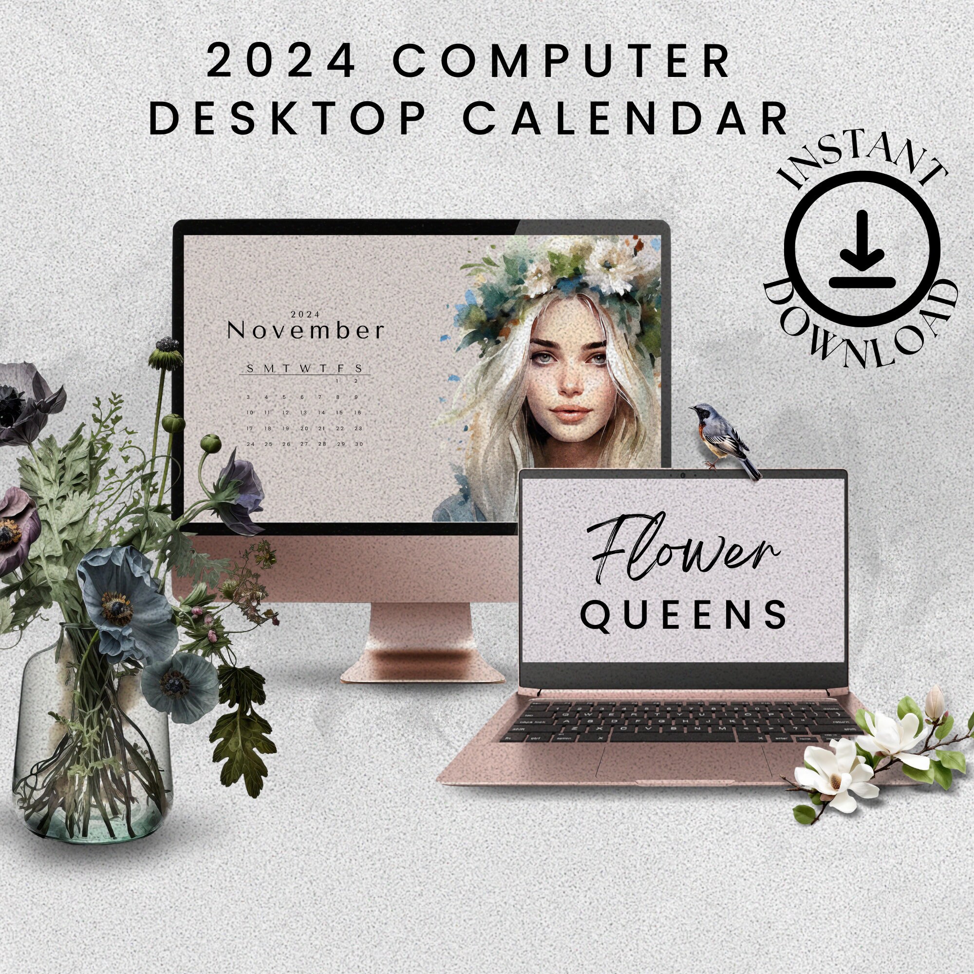 Desktop Background Calendar 2024, Computer Background Wallpaper ...