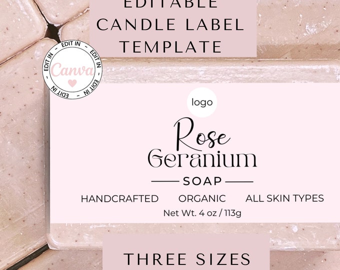 Custom Soap Label Sticker Soap Bar Wrap Label Soap Label Printable Bar ...