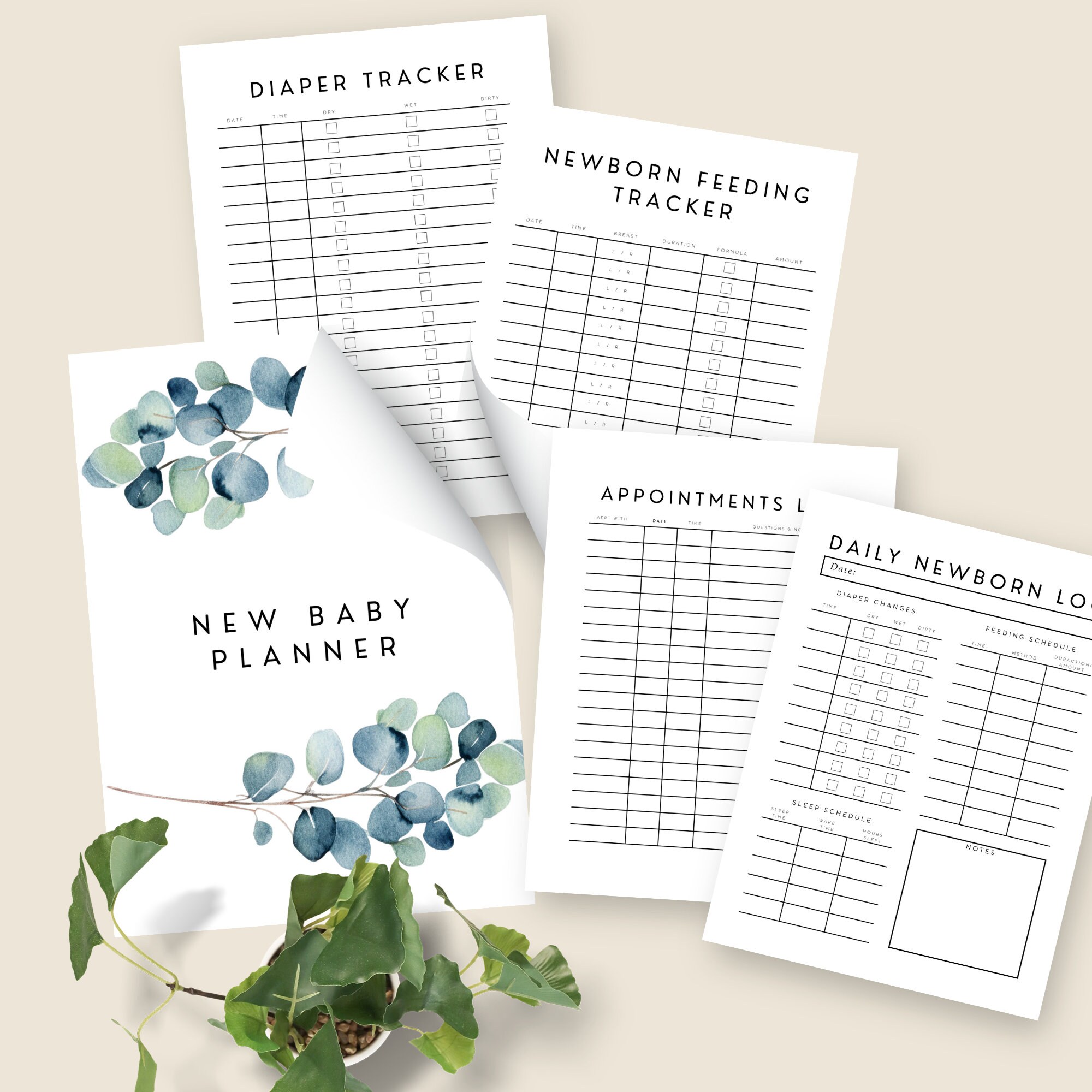 Printable Baby Planner New Born Baby Record Book Baby - Etsy