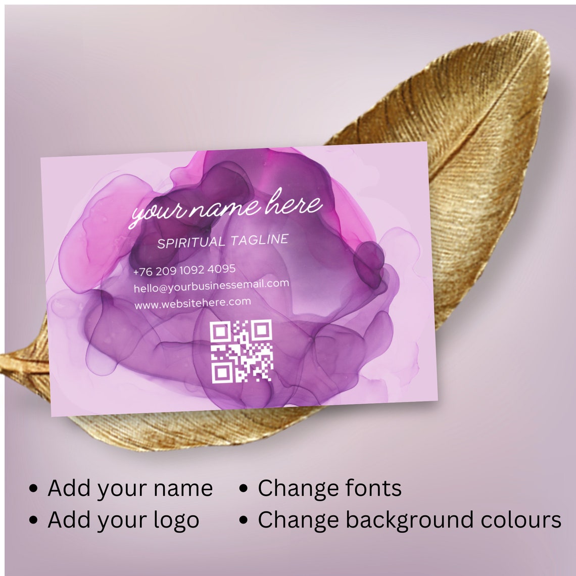 Spiritual Business Card, Astrology Business Card Template, Tarot Card ...