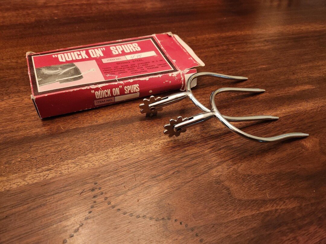 Vintage 50s Slip on Quick on Spurs With Original Box - Etsy