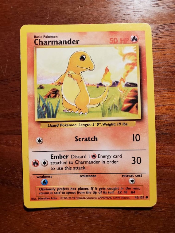 Pokemon Charmander Card