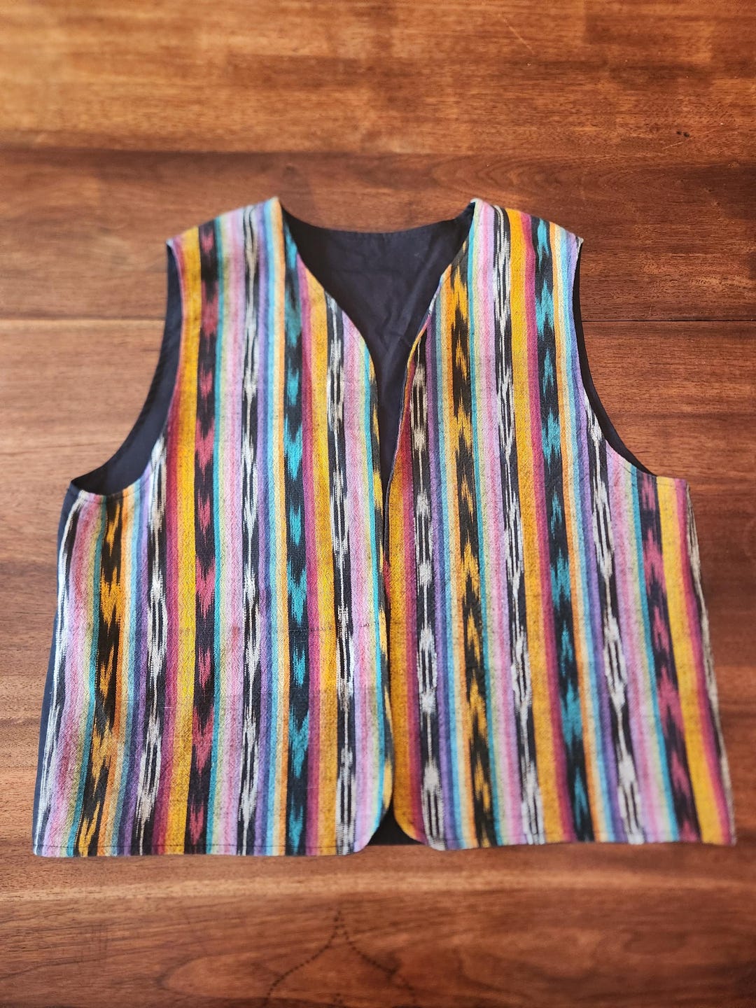 Vintage Serape Southwestern Woven Vest Hippie Boho Style - Etsy