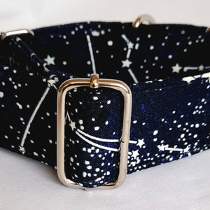 Glow in the Dark Stars and Constellations Martingale Dog Collars - Etsy UK