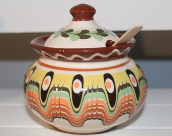 Medium Crock Pot 2 Liters Bulgarian Crock Pot Bulgarian Pottery Hand ...