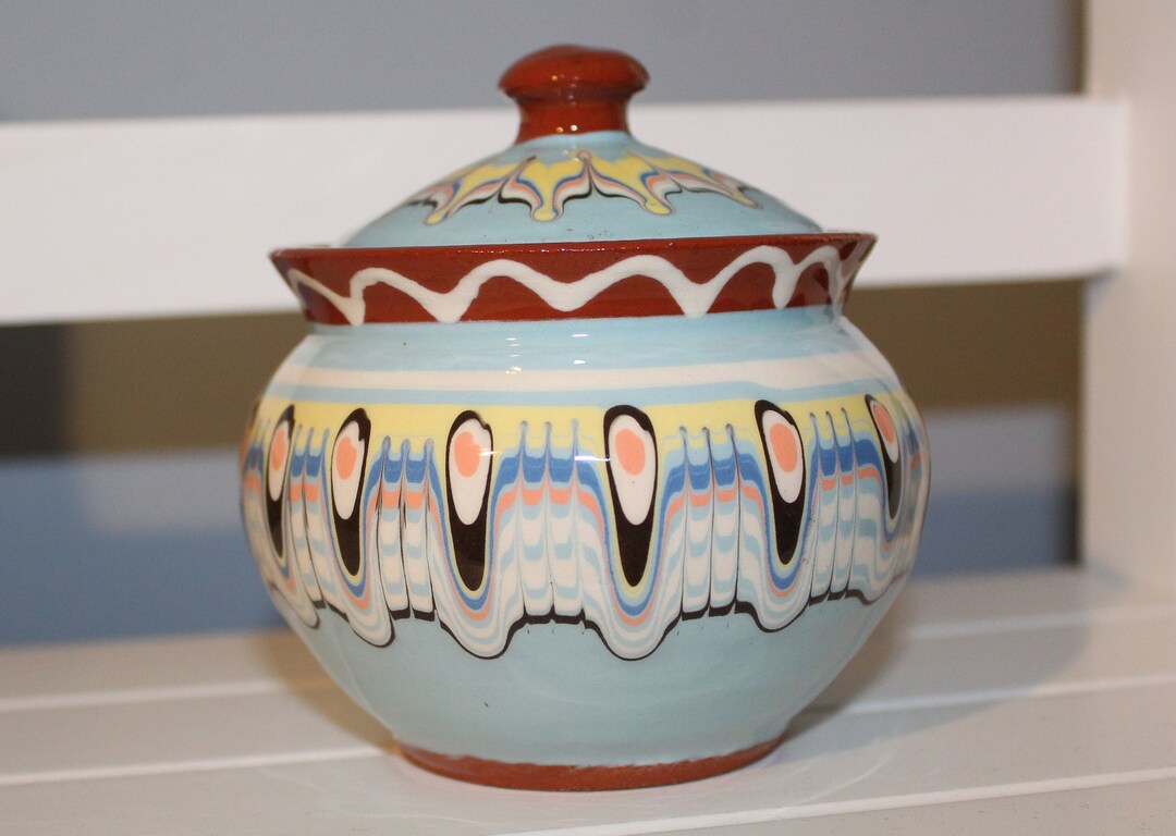 Traditional Bulgarian Ceramic Small Pot - Etsy
