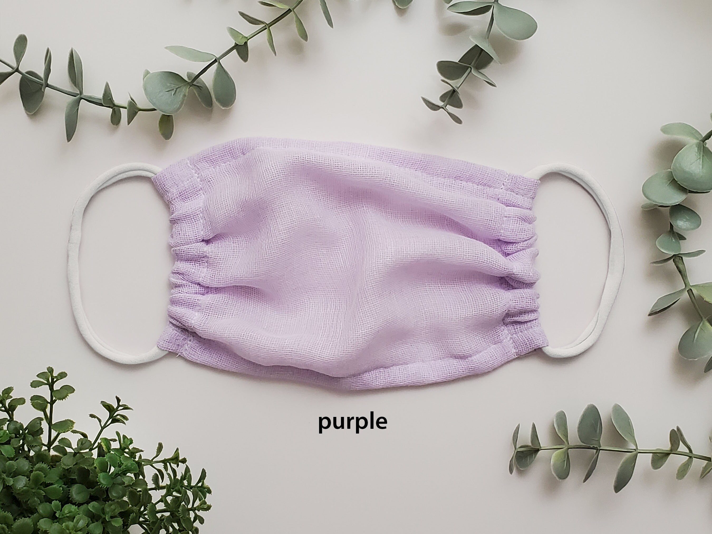 Cheesecloth Pastel Color Mask Super Breathable 100% Cotton | Etsy