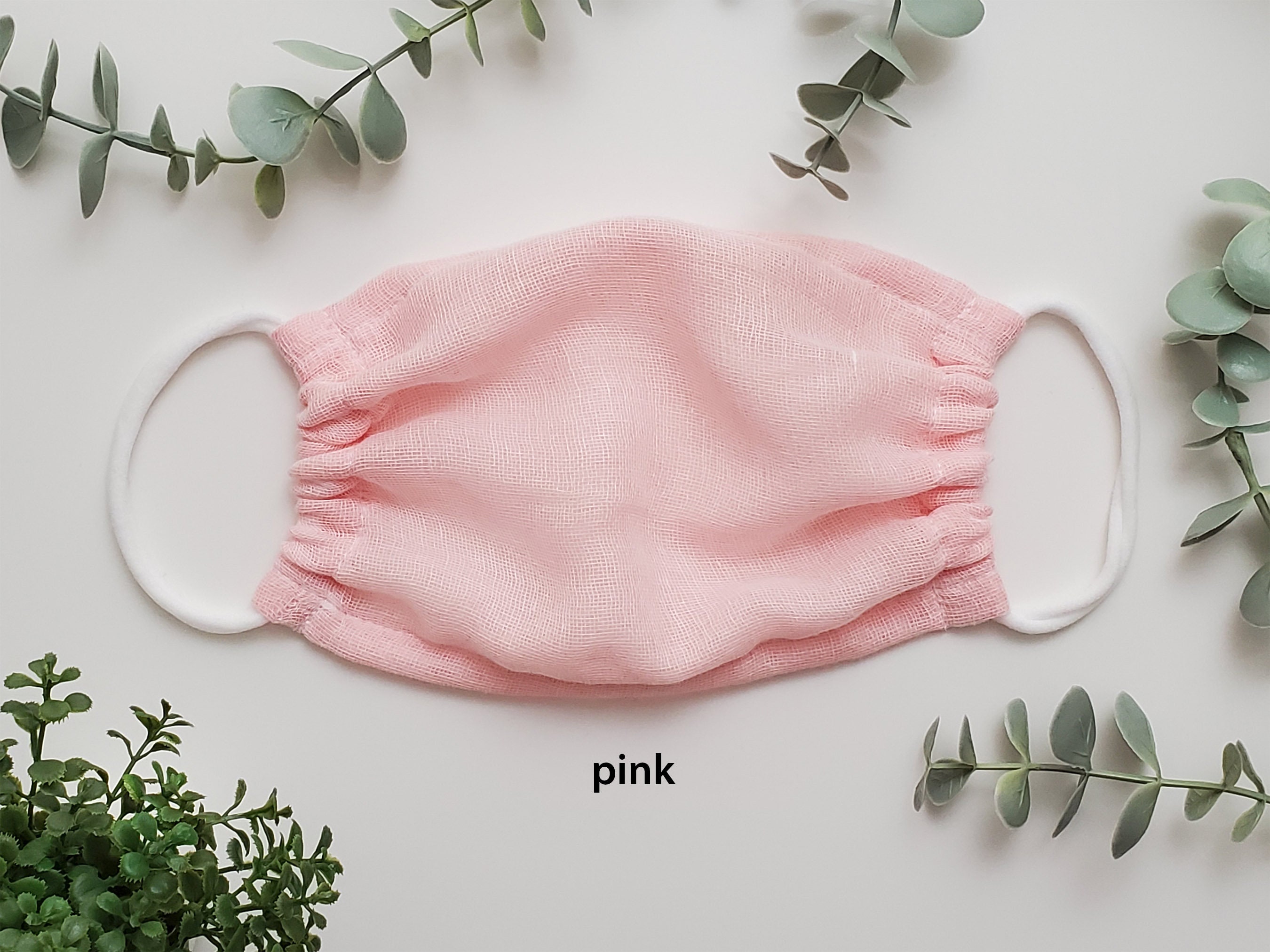 Cheesecloth Pastel Color Mask Super Breathable 100% Cotton | Etsy