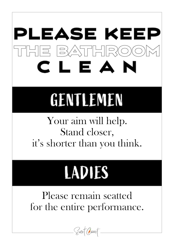 Clean Toilet Posters