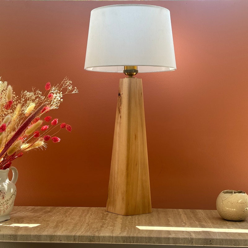 Handmade Wood Lamp - Etsy
