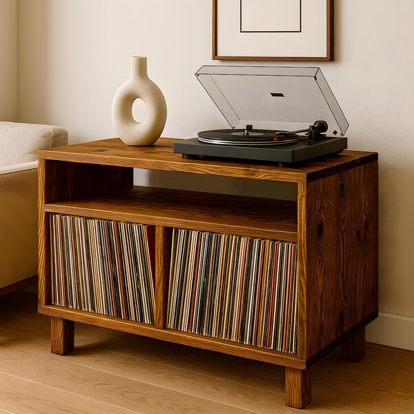 Mueble tocadiscos - Etsy España