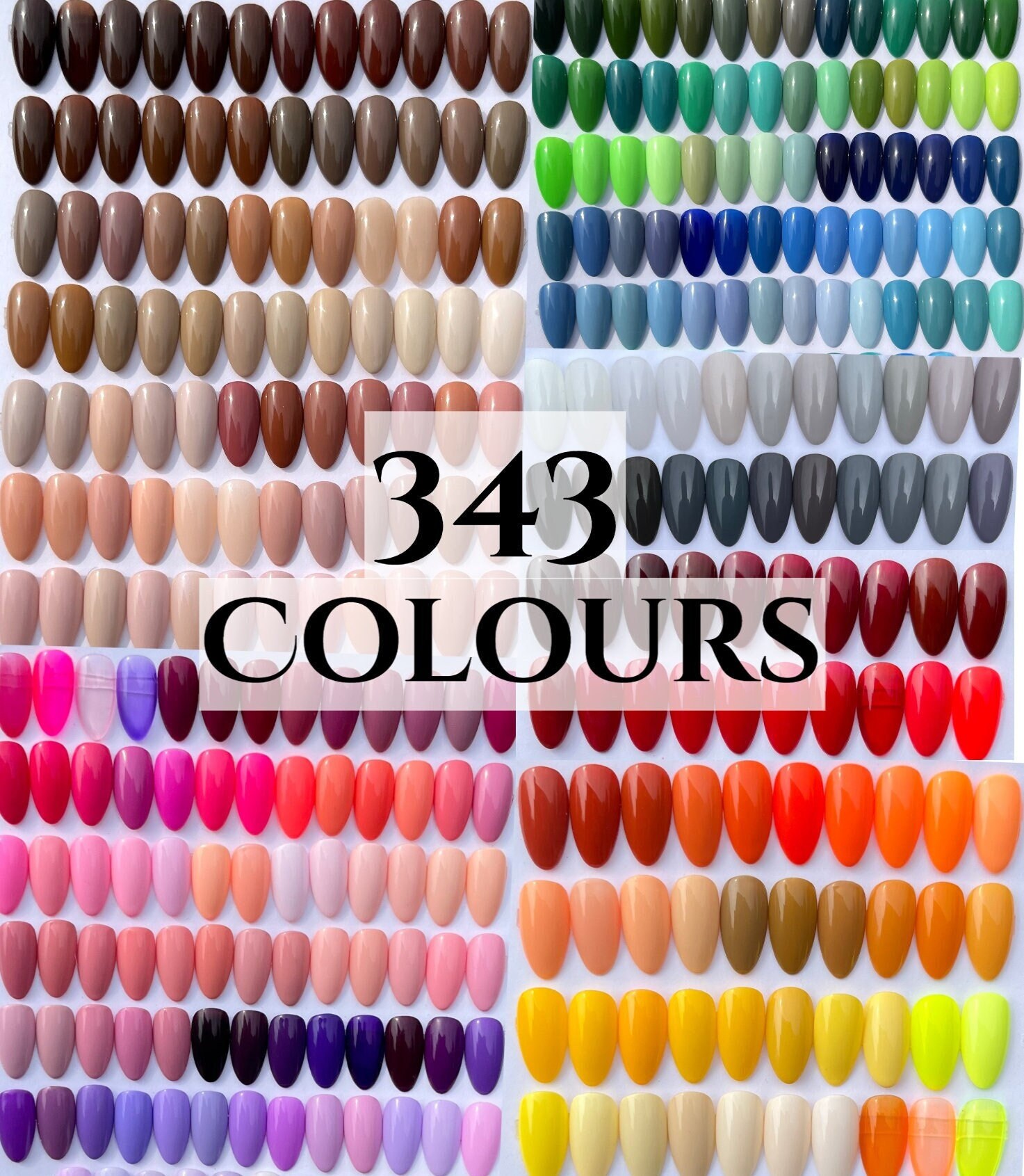 17 Shapes 343 Colours Luxury Handmade Press on Nails - Etsy