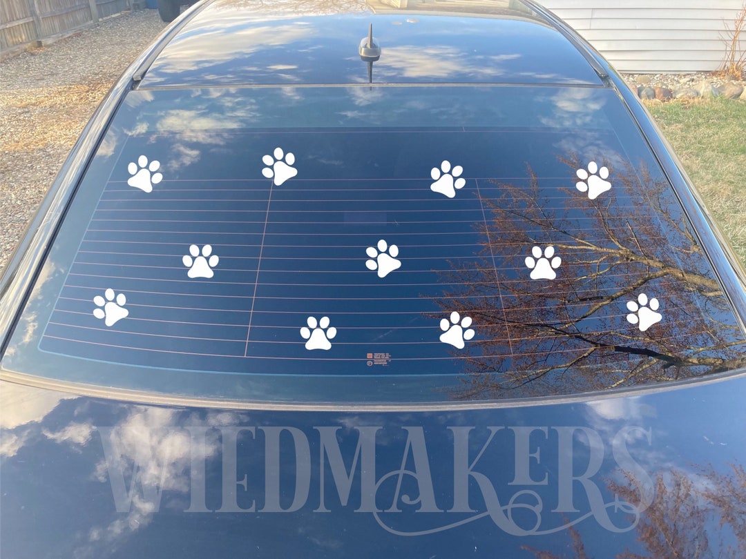 Paw Print Decal, Removable Wall Decals, Window Stickers for Classroom ...