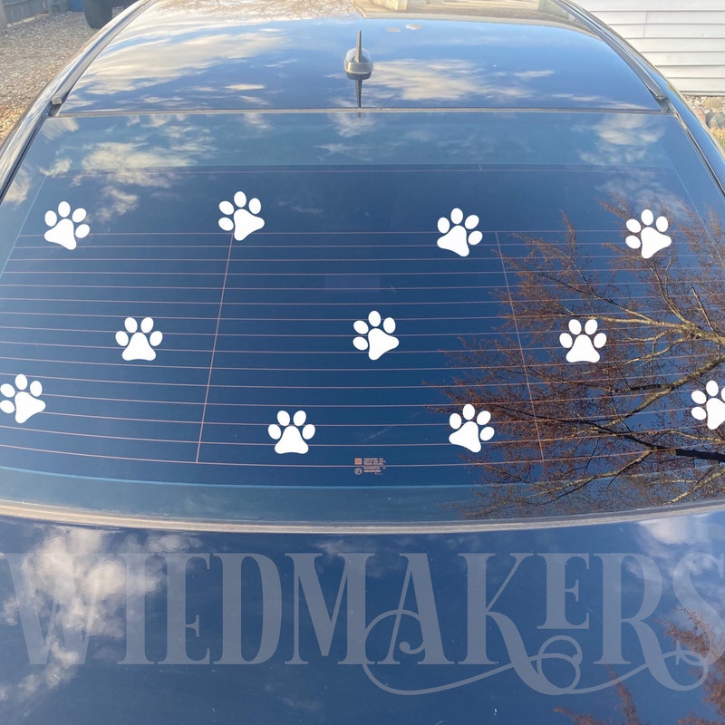 Paw Print Wall Decal - Etsy