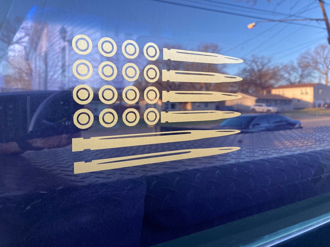 Ammo Flag Decal, 2A Sticker, Second Amendment Decal, Ammo Decal, Ammo ...