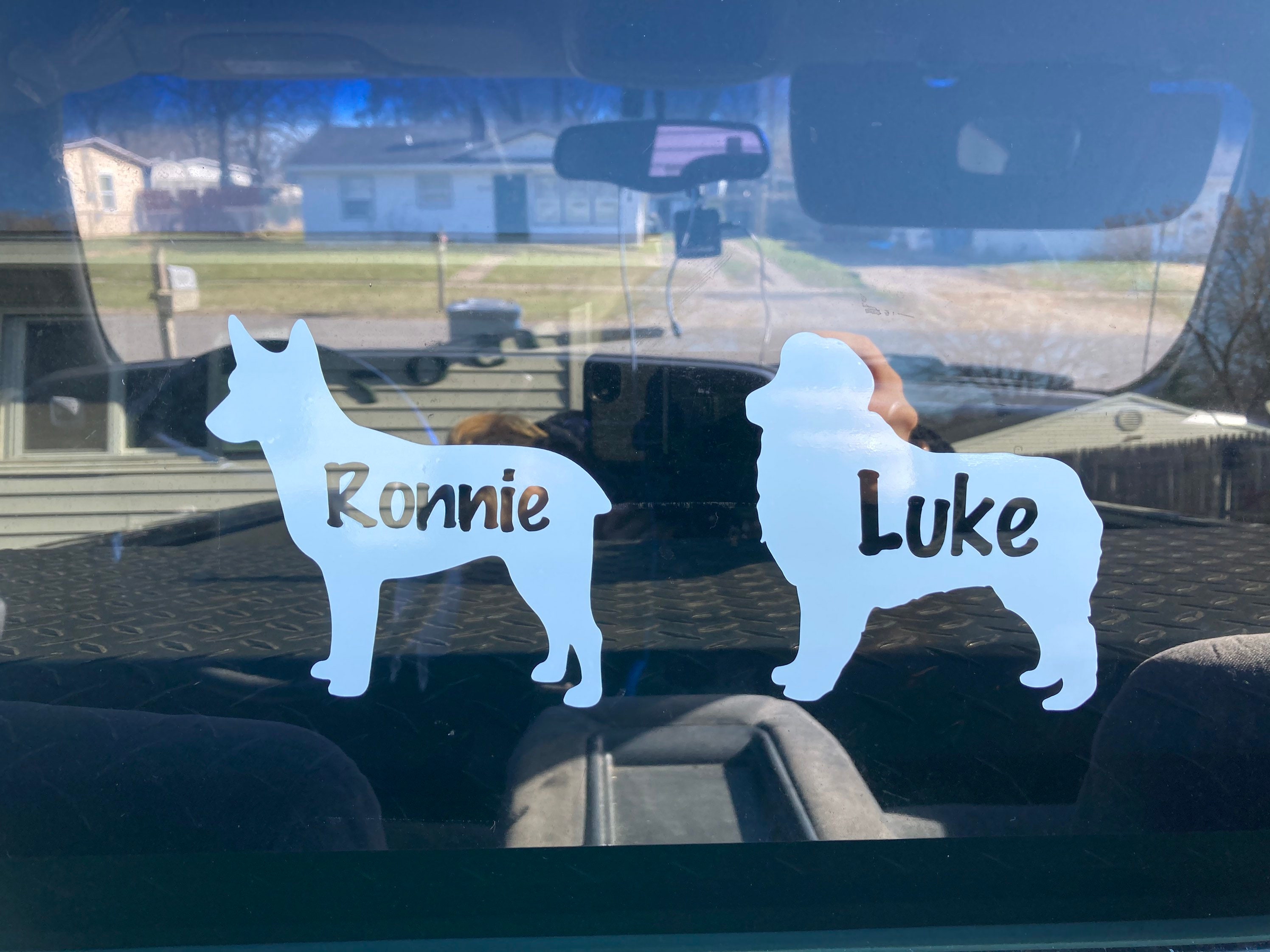 Dog Decals Personalized for Car Dog Breed Silhouette Dog - Etsy UK