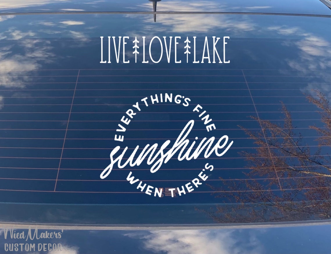 Lake Decals For Car Lake Decals For Boat Lake House Decor | Etsy