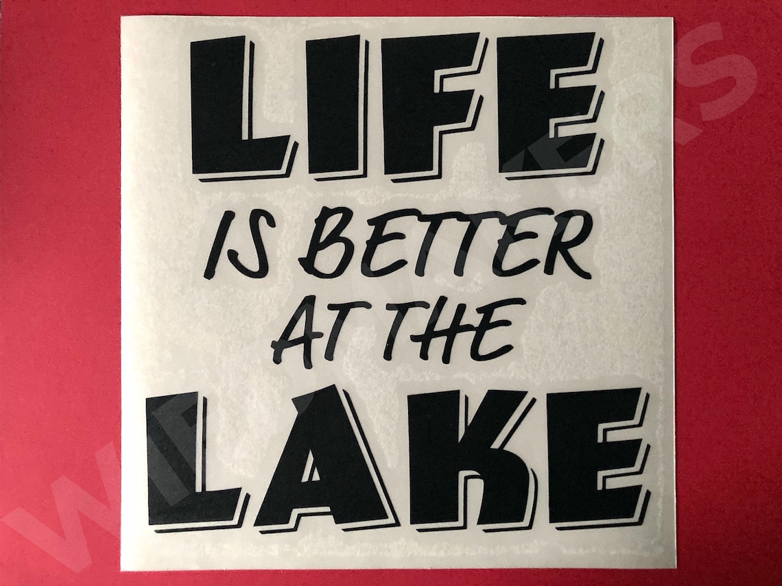 Lake Decals for Car Lake Decals for Boat Lake House Decor - Etsy
