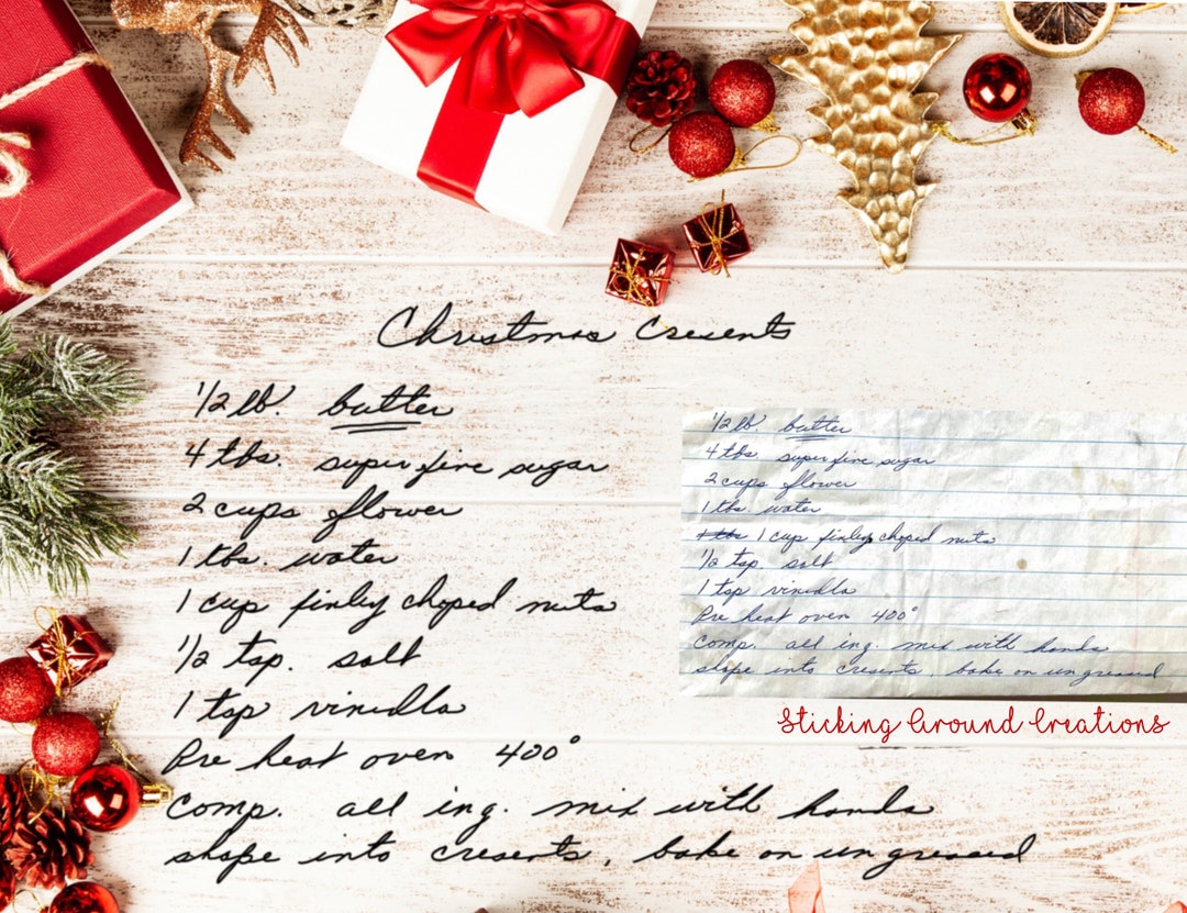 Convert Handwritten Recipe and More to SVG File, Converted SVG, Custom ...