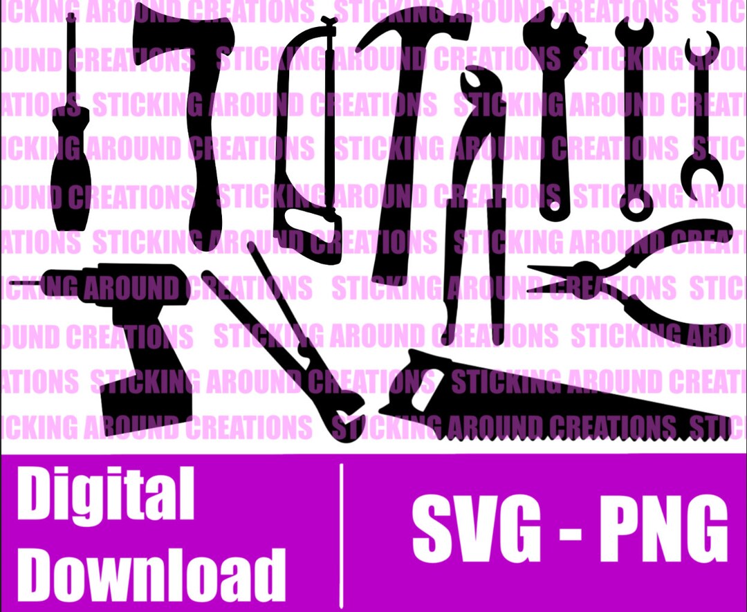 Tools Svg, Mechanic Tools Svg Bundle, Tools Silhouette, Digital ...