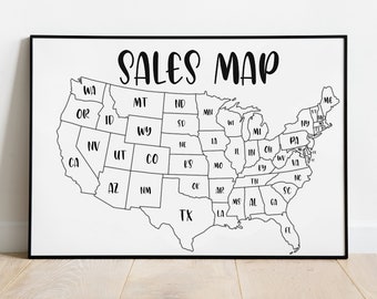 My Sales Map - Etsy