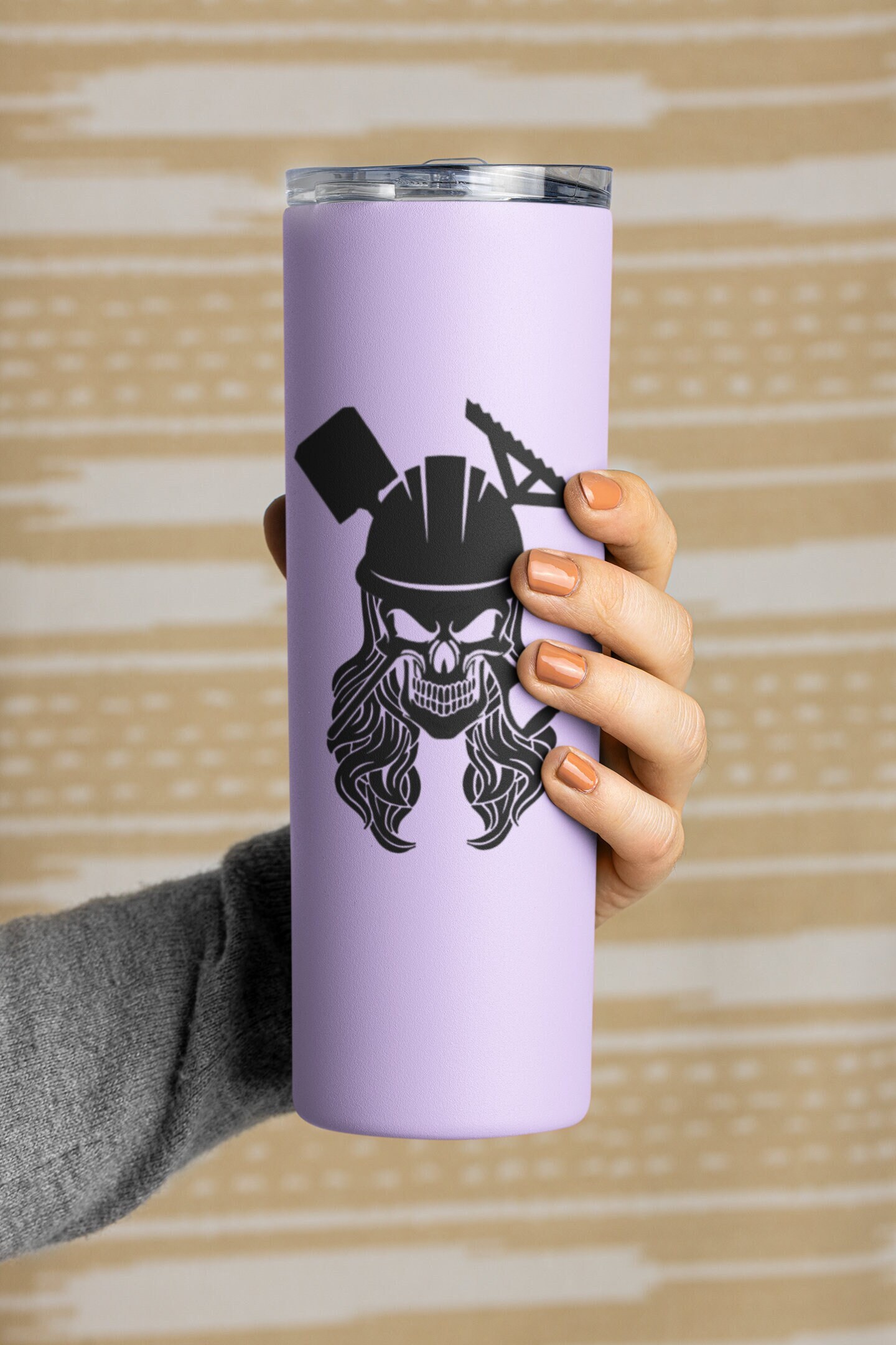 Asphalt Skull Girl PNG, Skull Girl PNG, Woman Construction Sticker ...