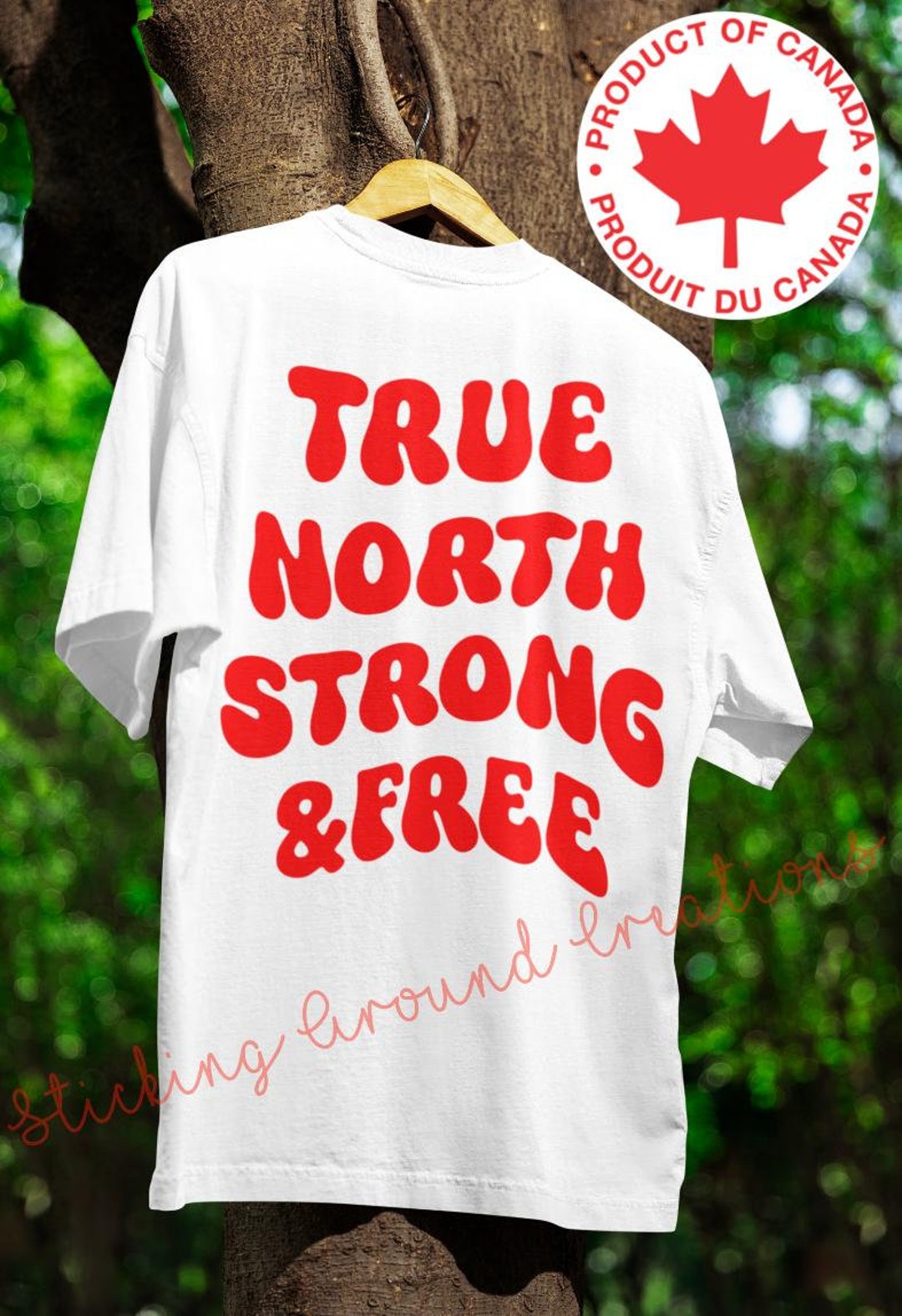 True North Strong & Free SVG, Proudly Canadian, Product of Canada ...