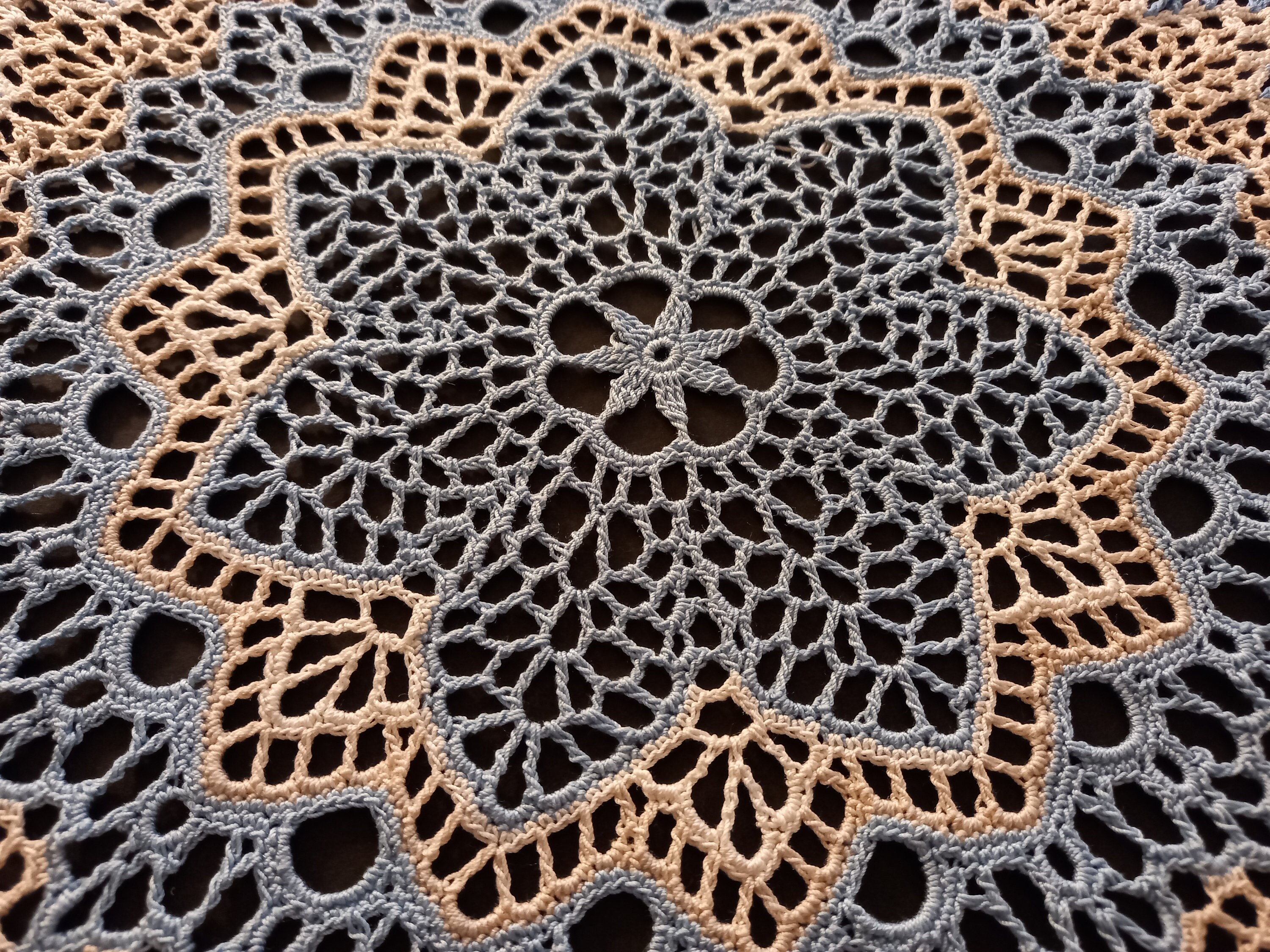 Made to Order Large Doily Colorful Blue - Etsy