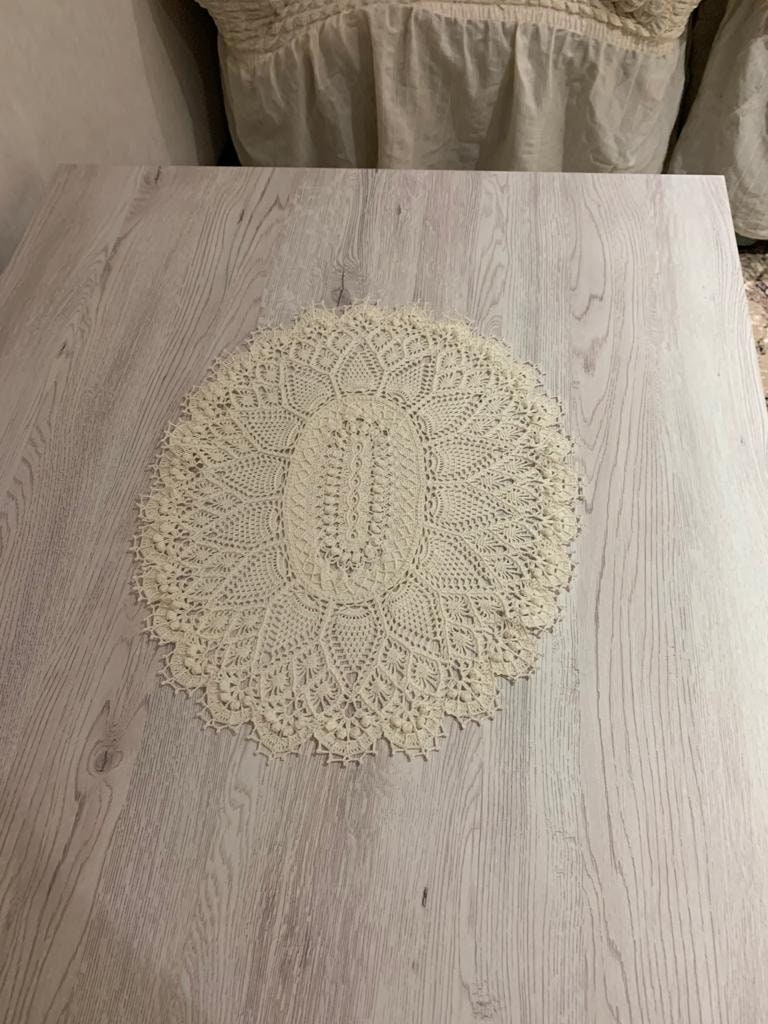 Made to Order; Large Oval Tablecloth Ivory Cream - Etsy