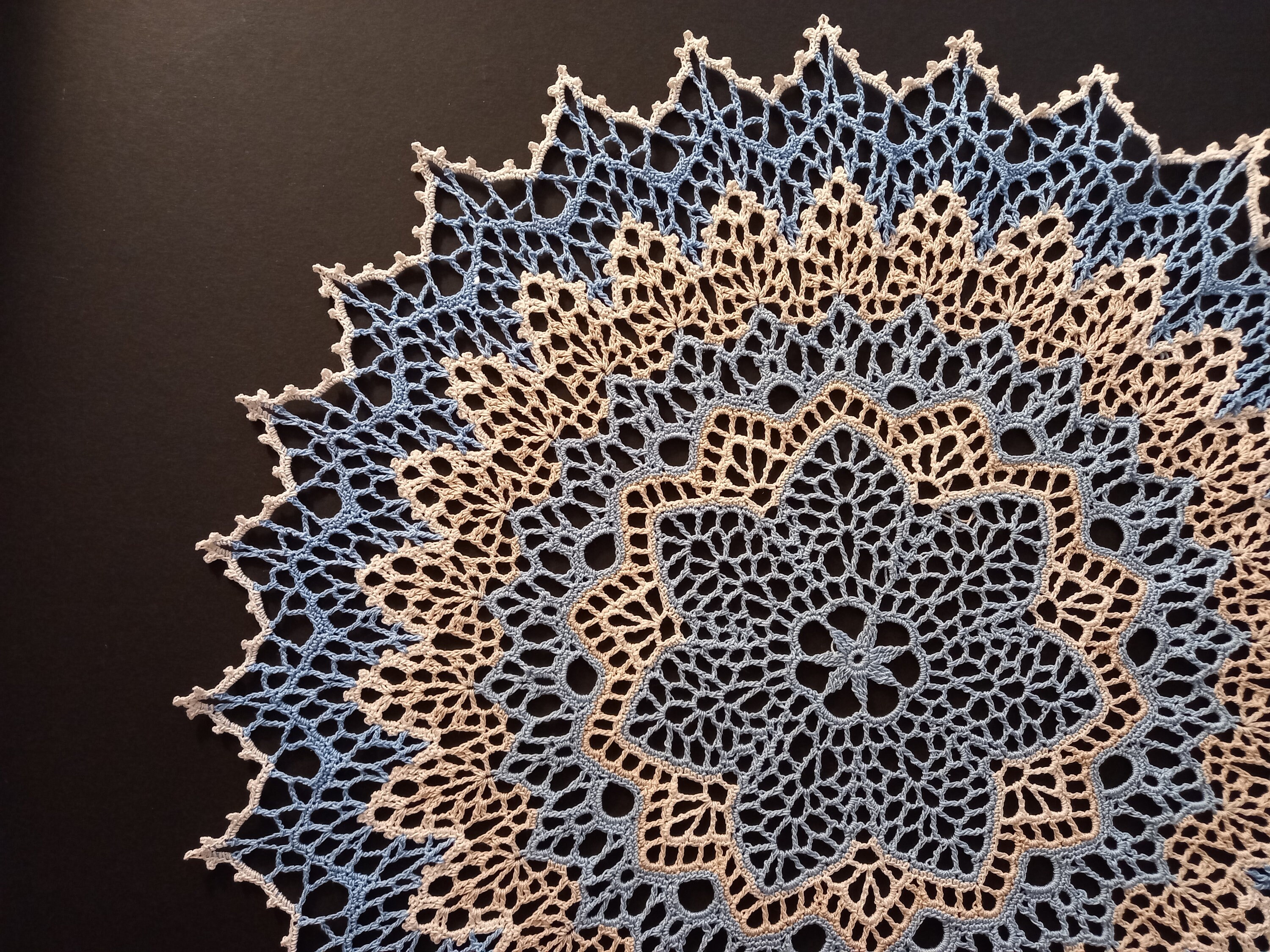 Made to Order Large Doily Colorful Blue - Etsy