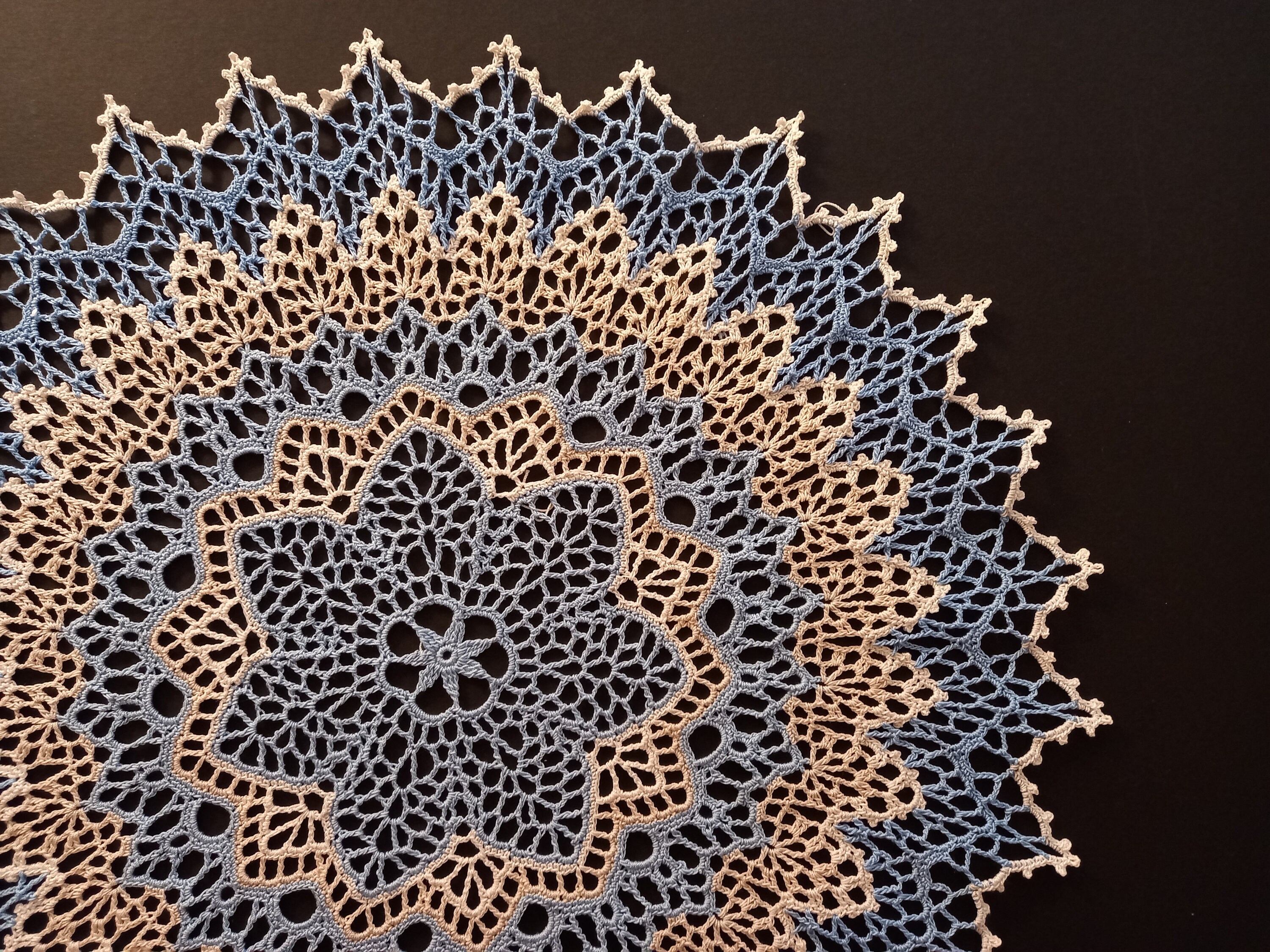 Made to Order Large Doily Colorful Blue - Etsy