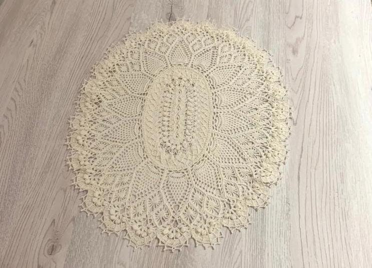 Made to Order; Large Oval Tablecloth Ivory Cream - Etsy