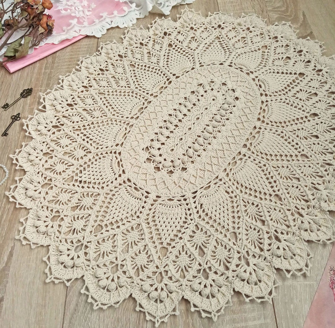 Made to Order; Large Oval Tablecloth Ivory Cream - Etsy