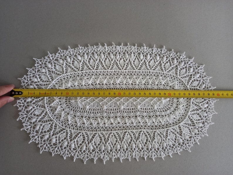 Made to Order; Oval Doily New White - Etsy