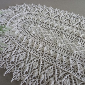 Made to Order; Oval Doily New White - Etsy