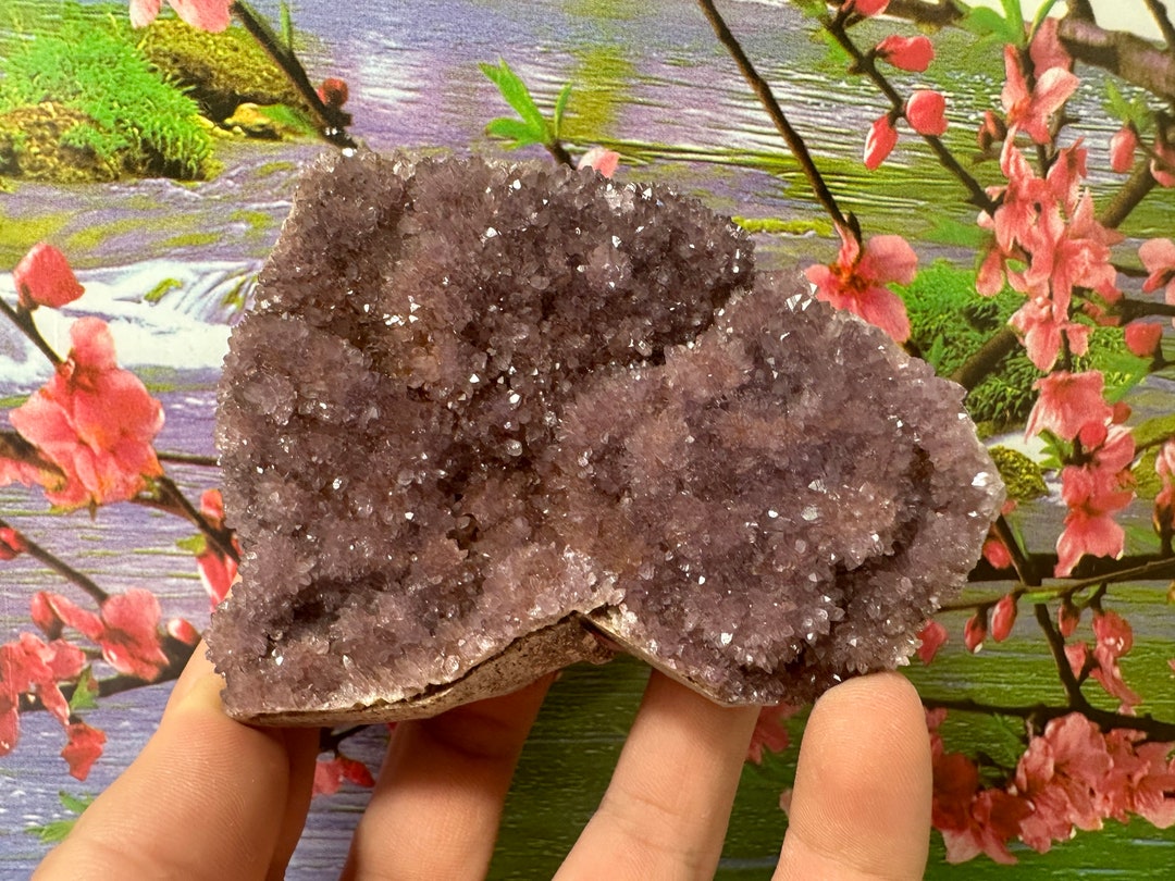 Amethyst From Turkey , Gold, Crystal Stone, Raw Natural, Gift Minerals ...