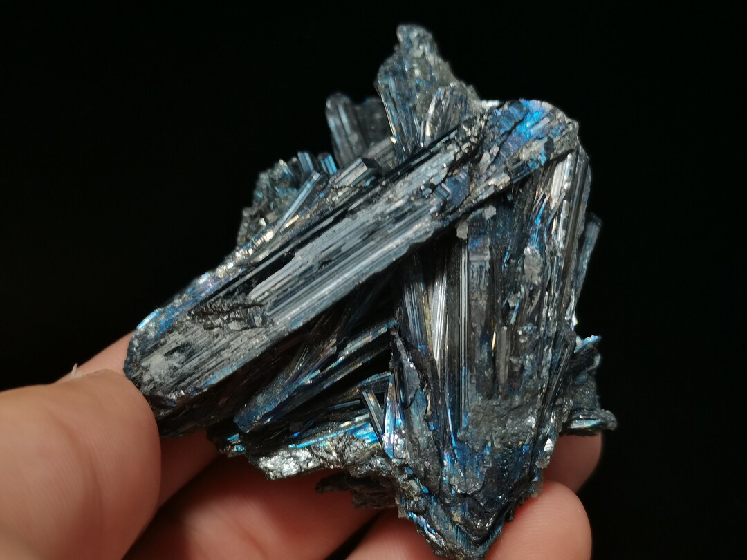 Amazing Perfectly Stibnite Antimonite Gold Minerals Crystal - Etsy