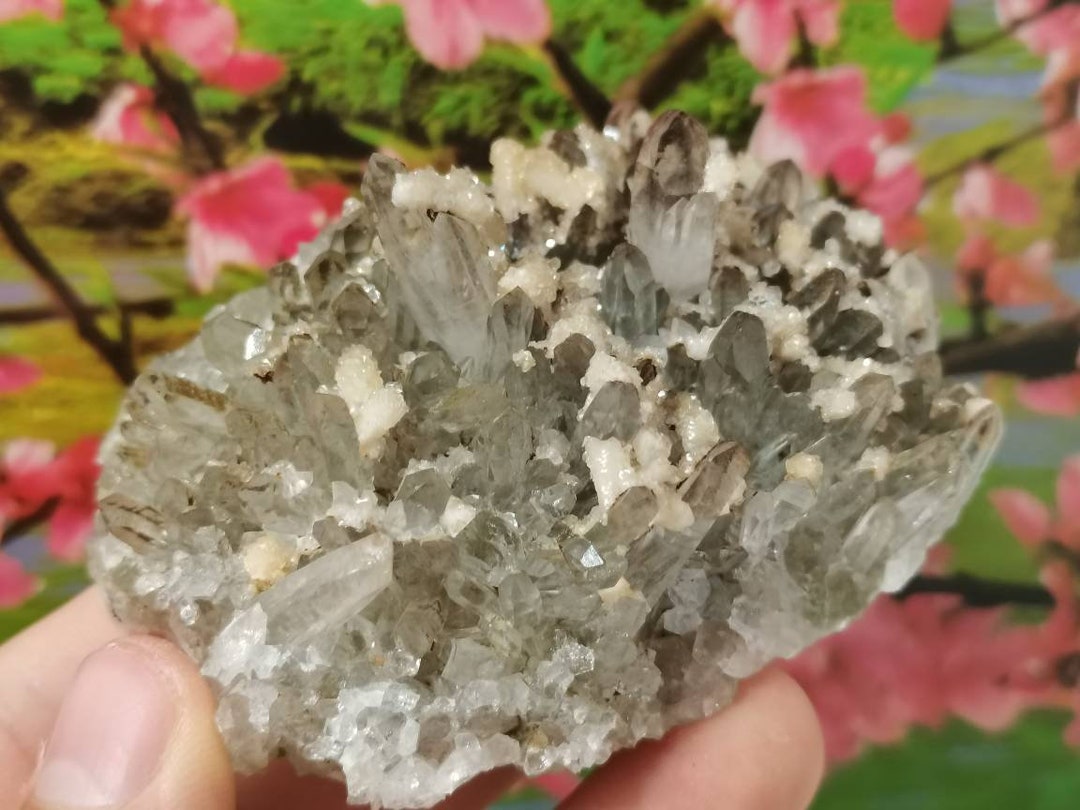 Amazing Quartz With Calcite From Bulgaria, Gold Minerals, Crystal Stone ...