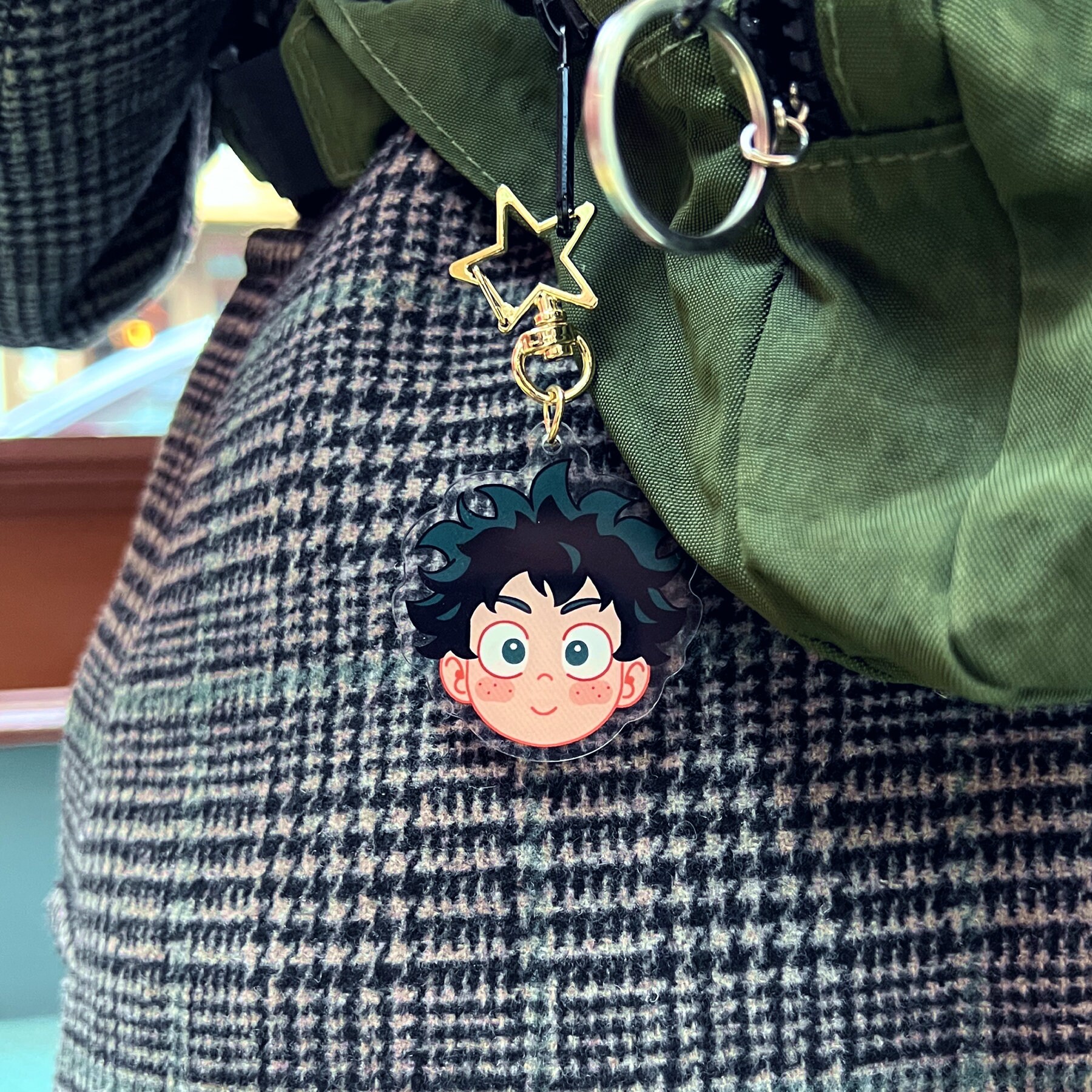 MHA Chibi Charms Cute Deku Bakugou Keychains - Etsy
