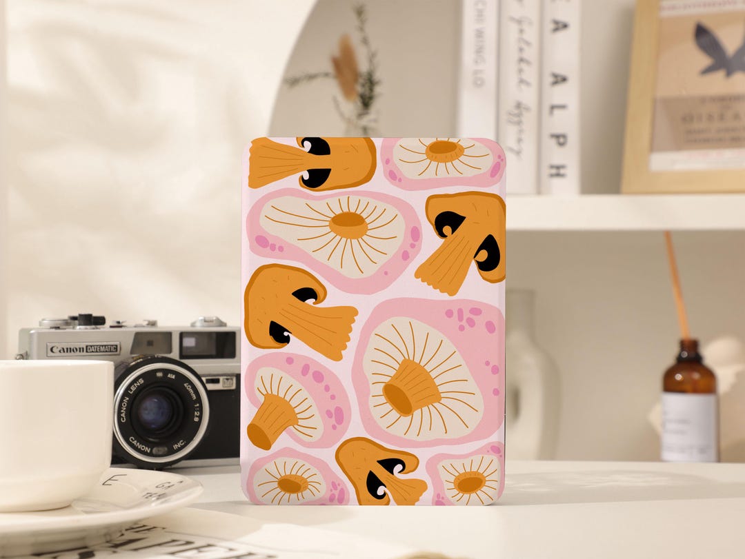 Pink Mushroom Matisse Style Custom Kindle Paperwhite 5 Case, Kindle 11 ...
