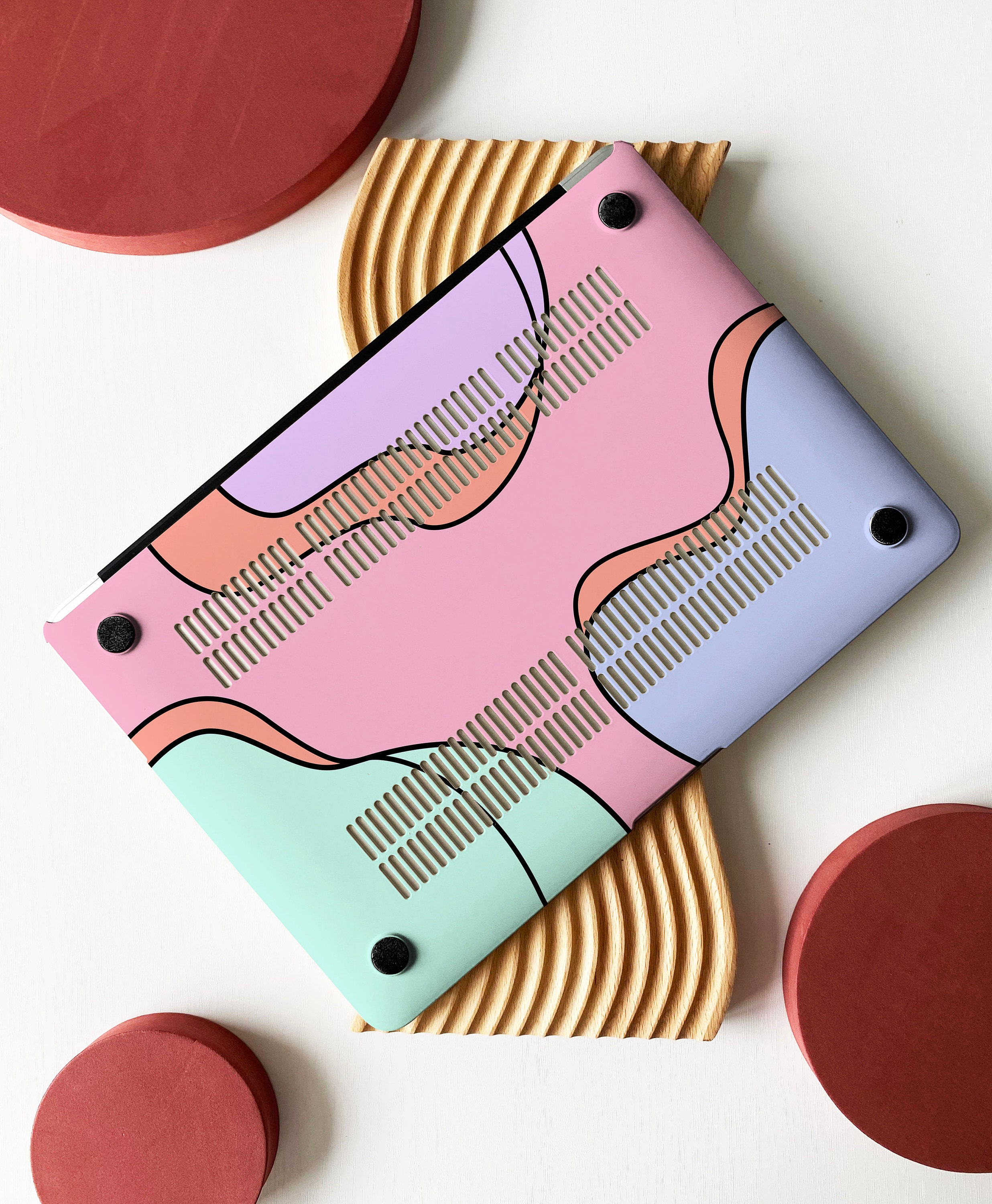 Bright Colors Irregular Patterns Shell Hard Case Cover for - Etsy